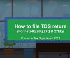 How to file TDS return | Income Tax Department